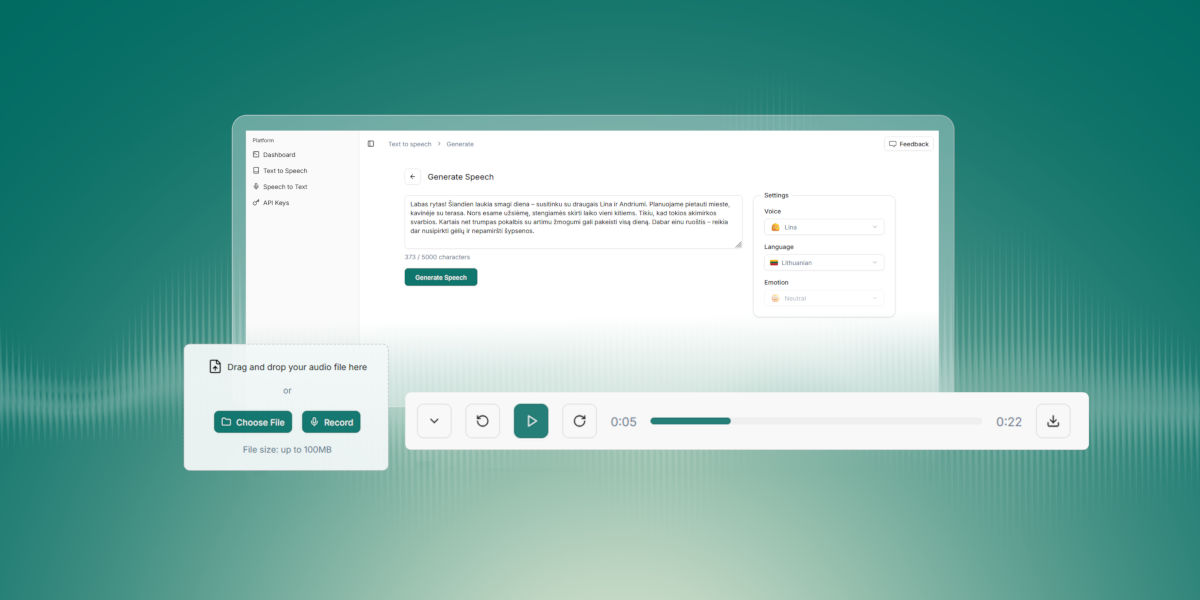 Neurotechnology AI Online Platform for NLP tasks